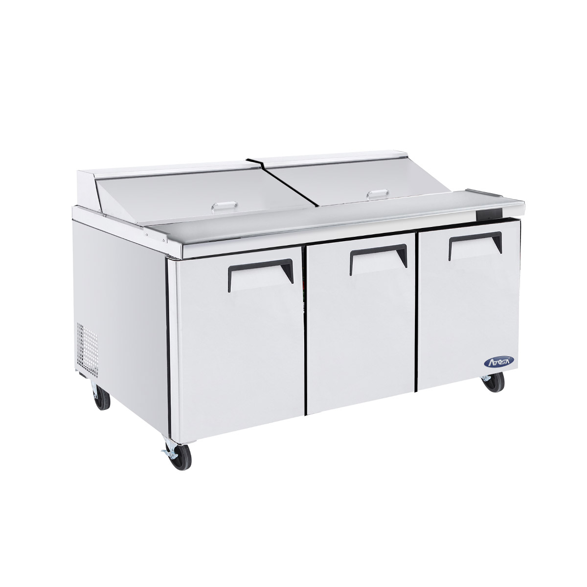 Atosa MSF8304GR Heavy Duty 3 Door Prep Fridge 930 Litres with 18 x 1/6 ...